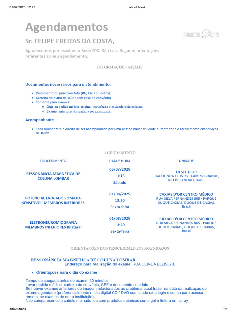 Sr. Felipe Freitas Da Costa | PDF | Gravidez | Especialidades médicas