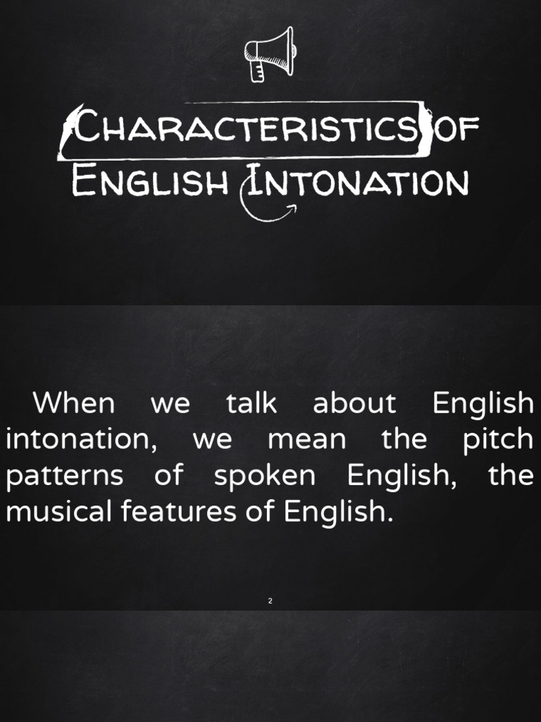 Characteristics of English Intonation | PDF