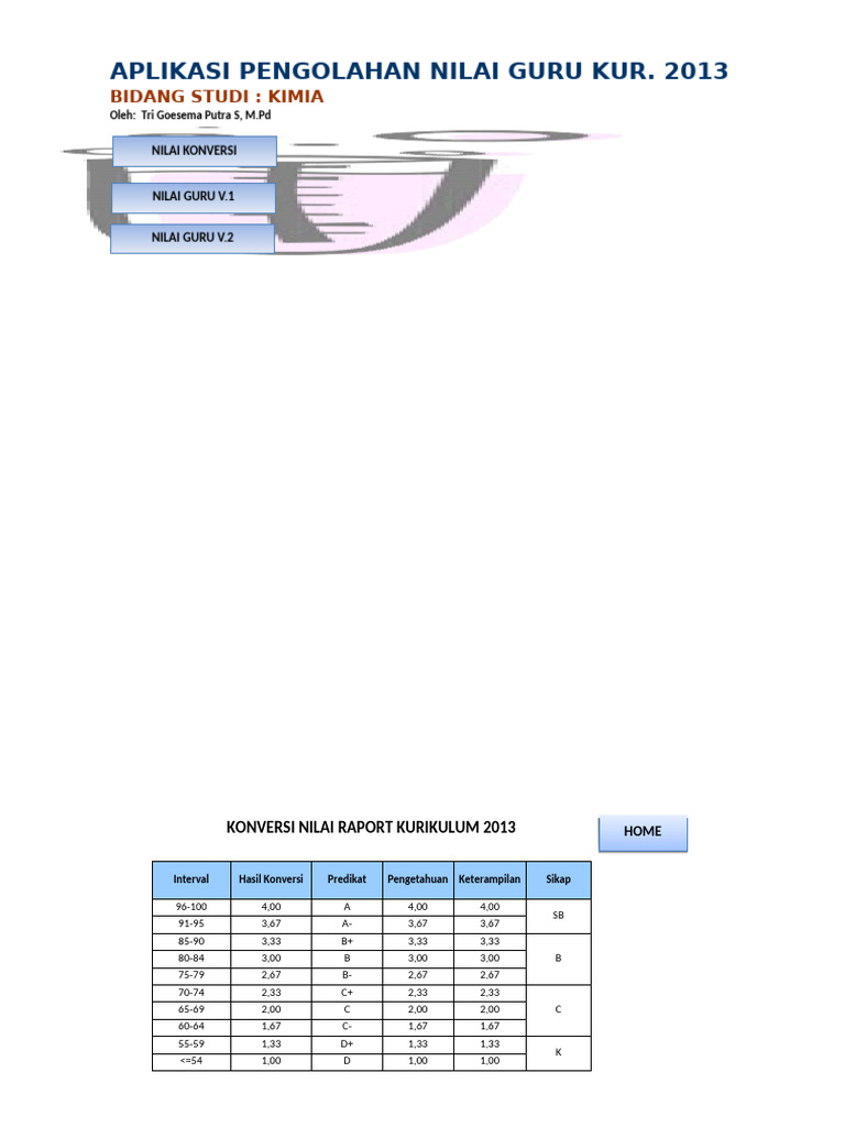 Form Nilai Uas | PDF