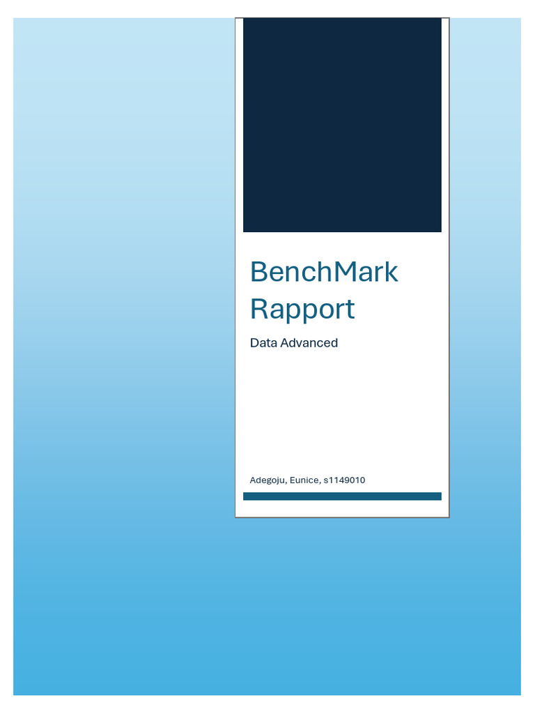 Bench Mark Rapport | PDF
