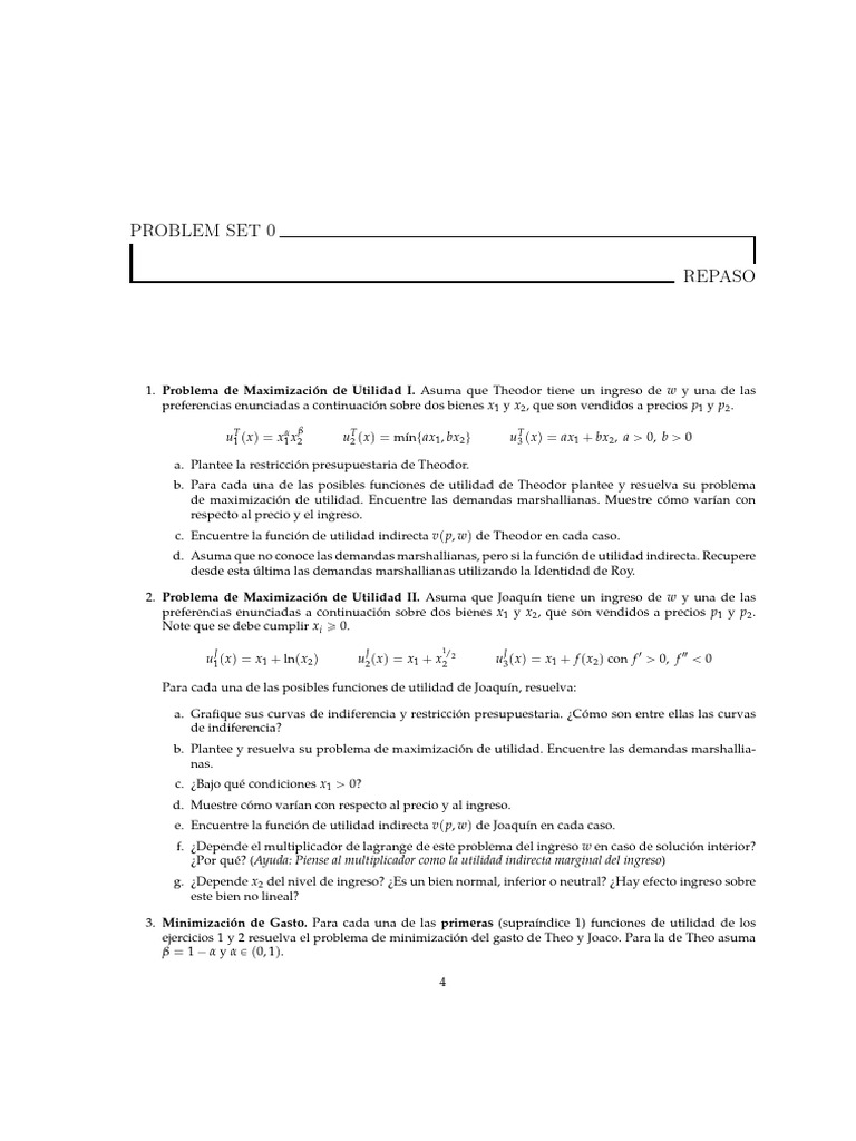 Problem Set 0 | PDF | Monopolio | Mercado (economía)