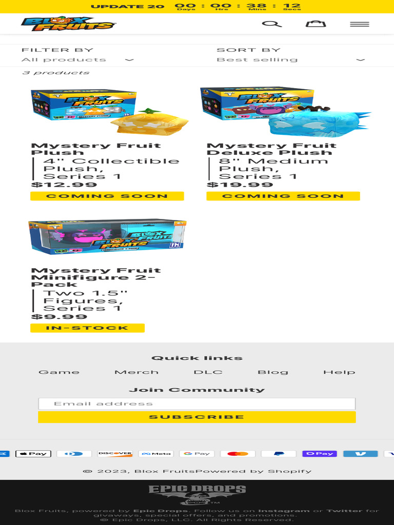 MERCH Featured - Blox Fruits | PDF