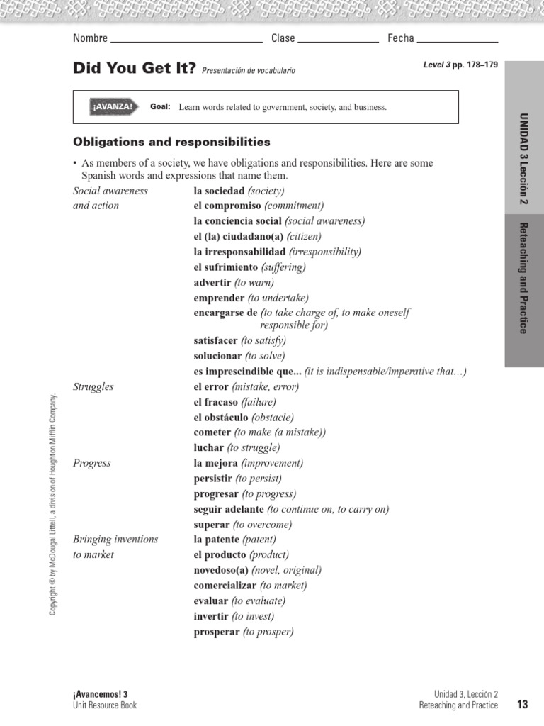 Vocabulario sobre Gobierno y Sociedad | PDF