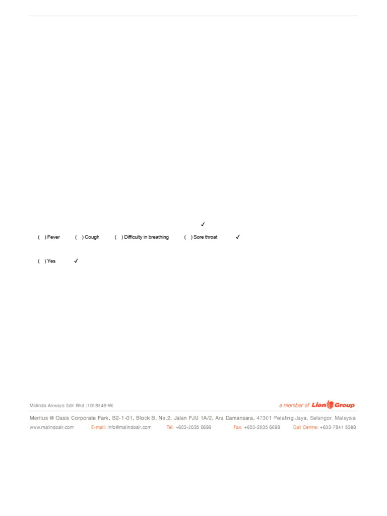 CovidDeclaration-Kzybjf NUr Amrina Amnor Amran | PDF