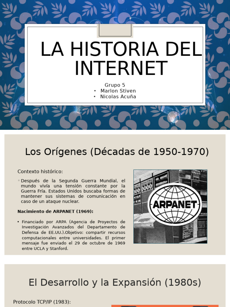 Evolución de Internet: De ARPANET a hoy | PDF | Internet | Red mundial