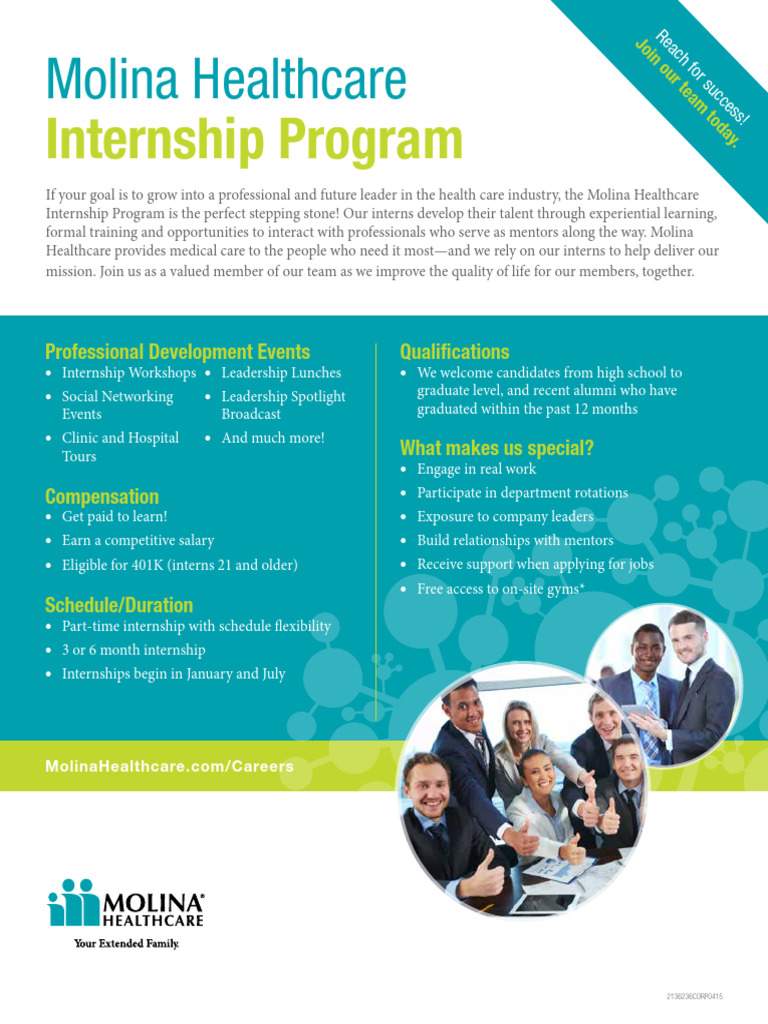 Internship Program Flyer | PDF | Internship | Job Hunting