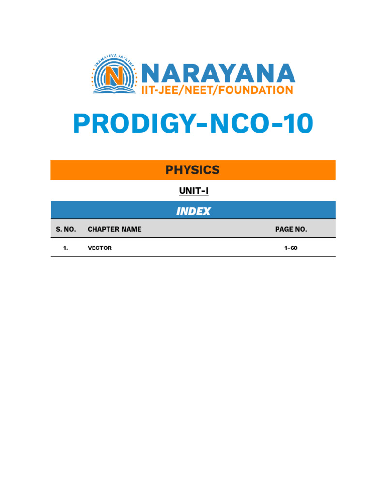 Unit-1 Prodigy Final PDF (Physics) Nco10 Module | PDF | Euclidean ...