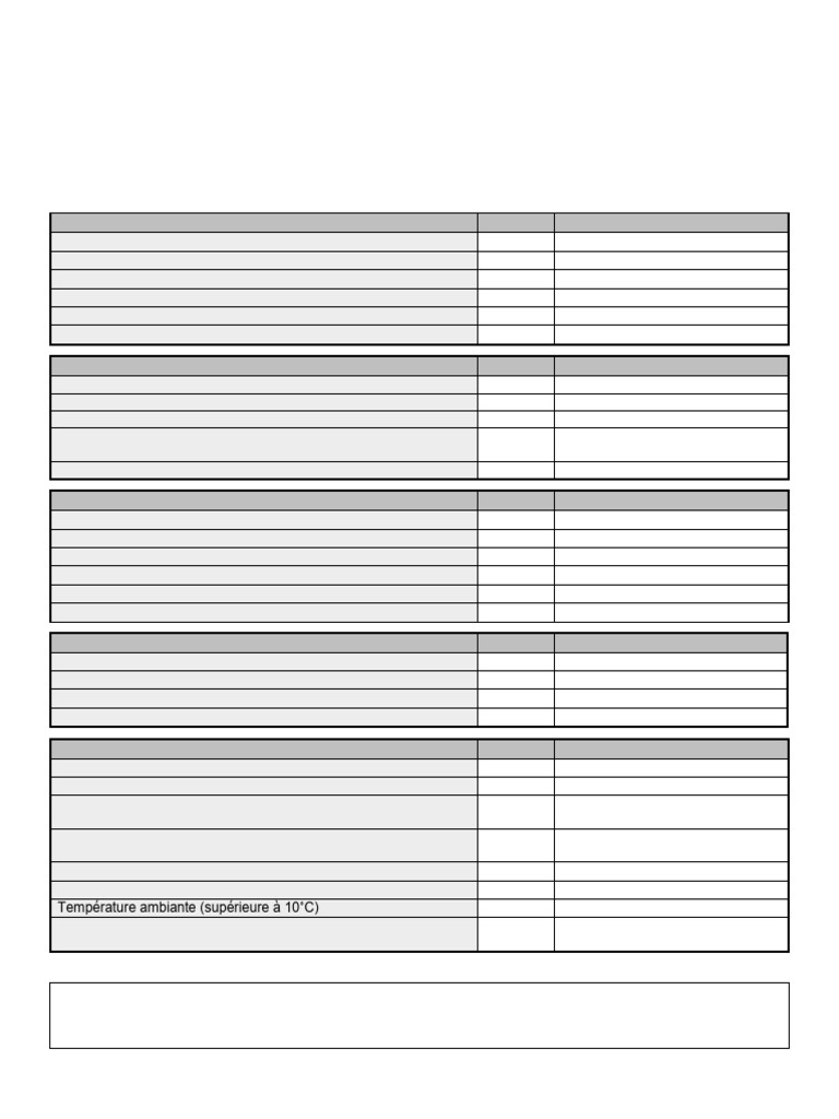 Fiche de Vérification de Génératrice | PDF | Pile rechargeable