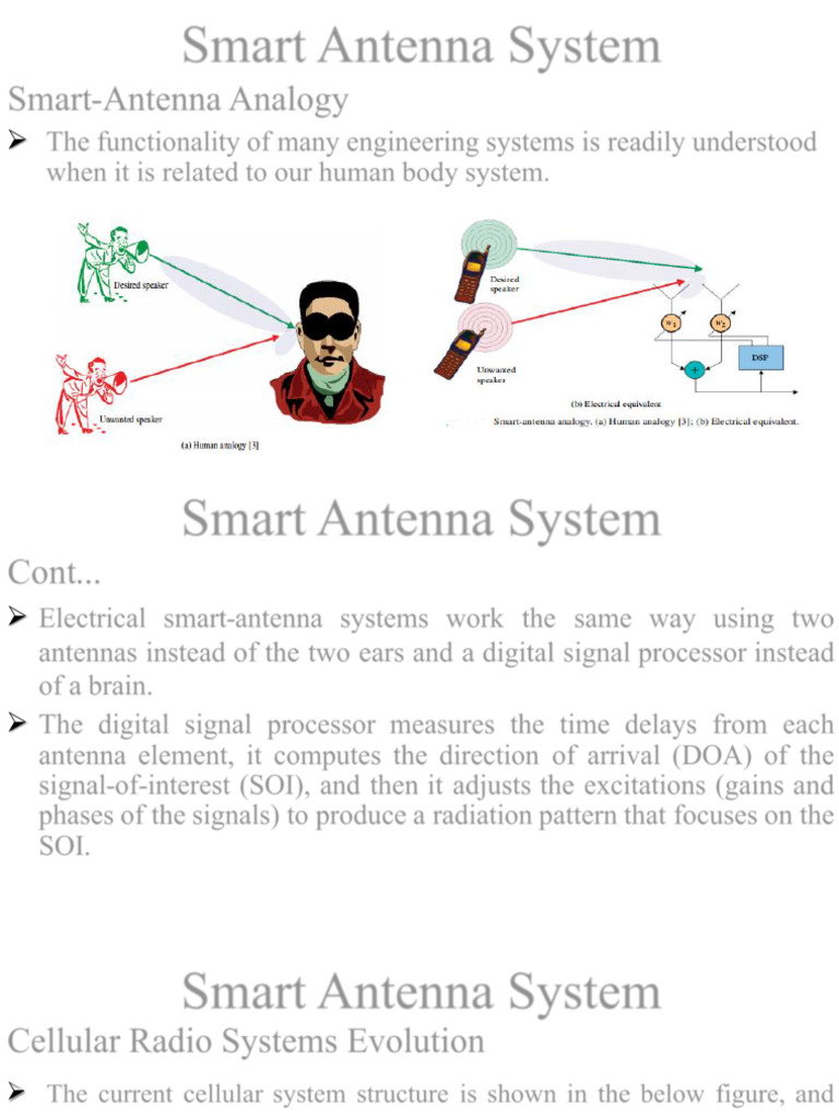 Smart Antenna System (2) | PDF | Cellular Network | Antenna (Radio)