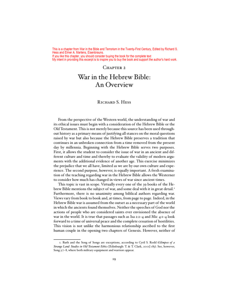 Nephilim War in the Hebrew Bible | PDF | Bible | Yahweh