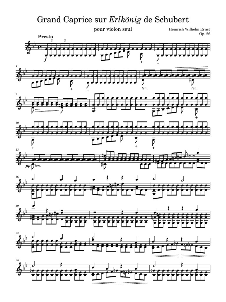 Grand Caprice on Erlkönig, Op. 26 | PDF | Lieder | Song Forms