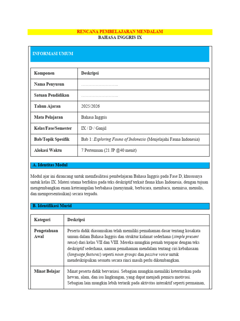 Cth.b.inggris 9 Deep Learning-1 | PDF