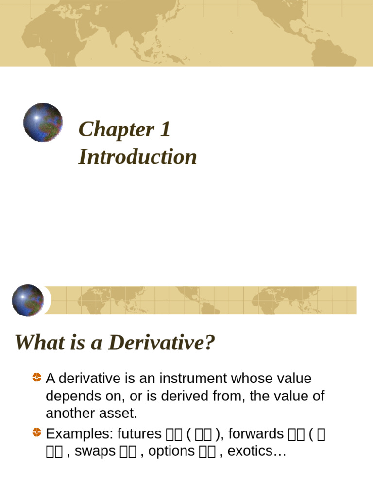 Ch01 | PDF | Futures Contract | Derivative (Finance)