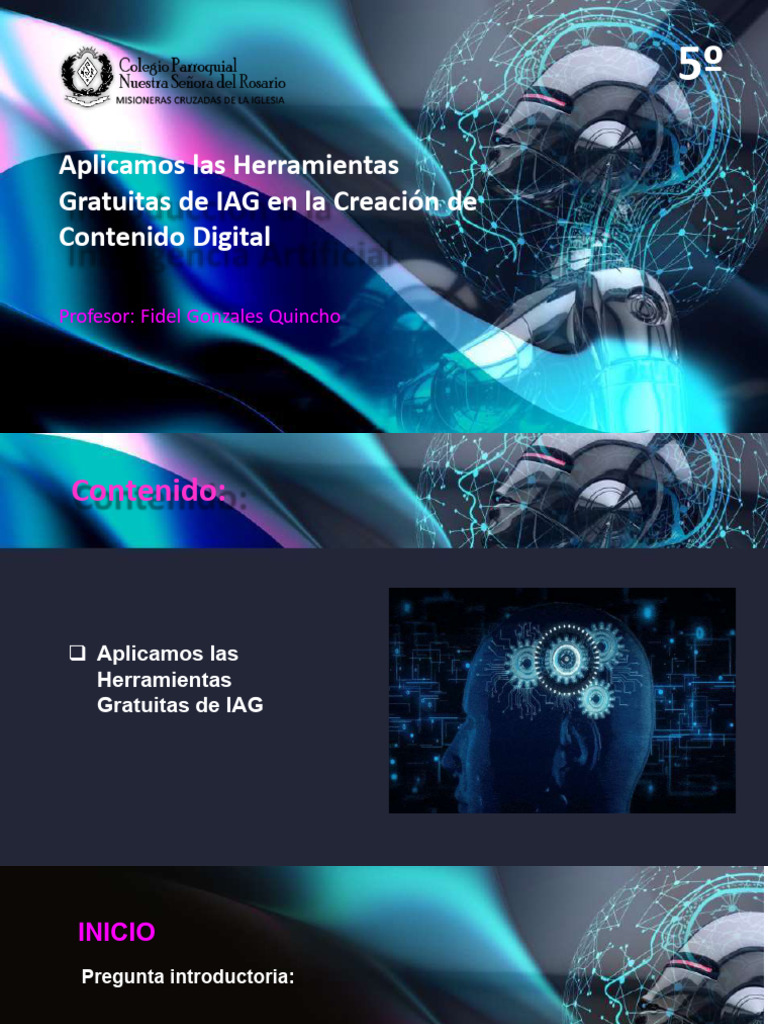 4 Aplicamos Las Herramientas de IAG en La Creacion de Contenido | PDF | Inteligencia artificial ...