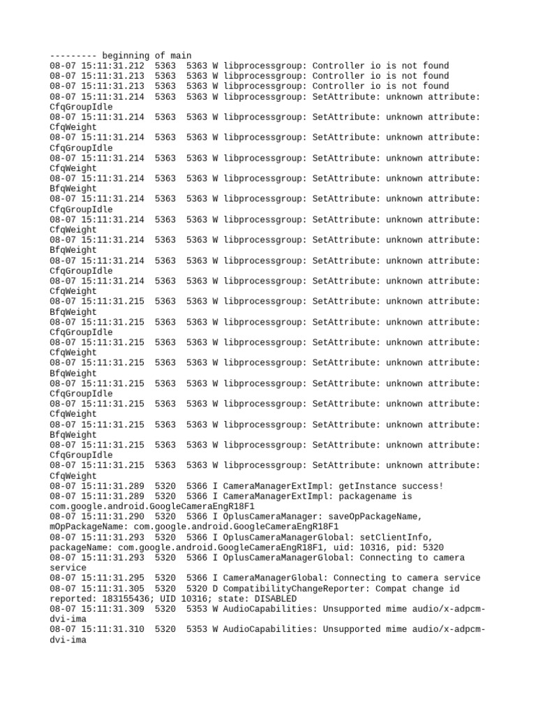 Log Cat 1754554291138 | PDF | Computer Engineering | Computer Programming