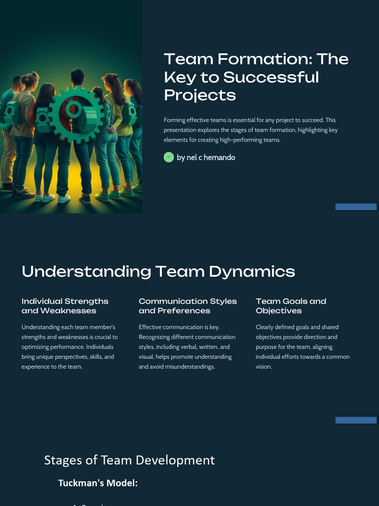 Team Formation The Key To Successful Projects | PDF | Negotiation ...