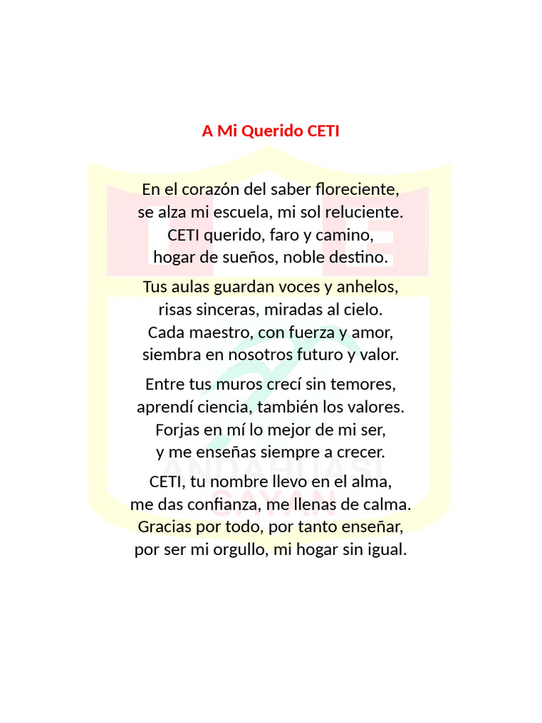 A Mi Querido CETI | PDF