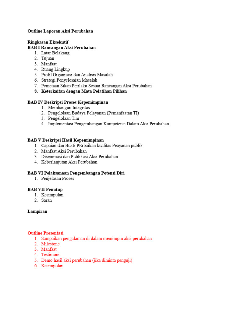 Outline LAP PKP | PDF