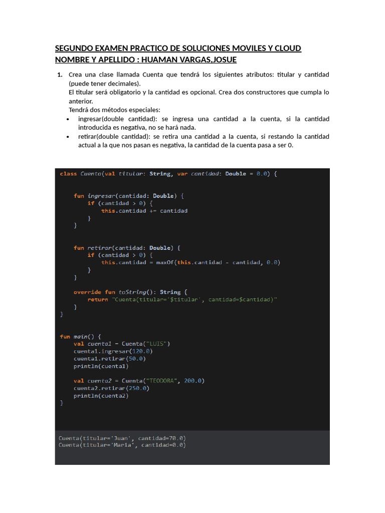 Segundo Examen Practico de Soluciones Moviles y Cloud .2 | PDF ...