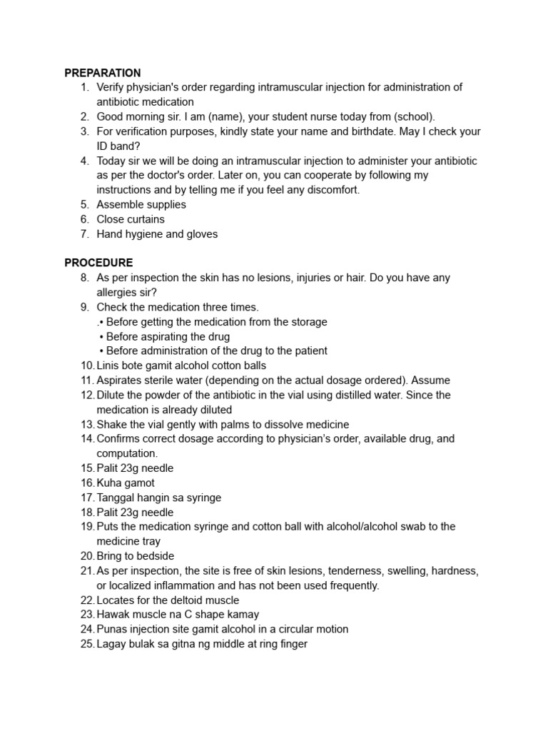 Intramuscular Retdem Script | PDF | Medicine | Medical Treatments