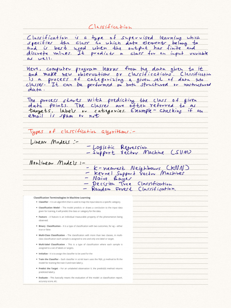 Chapter 4 - Classification 1. Introduction | PDF