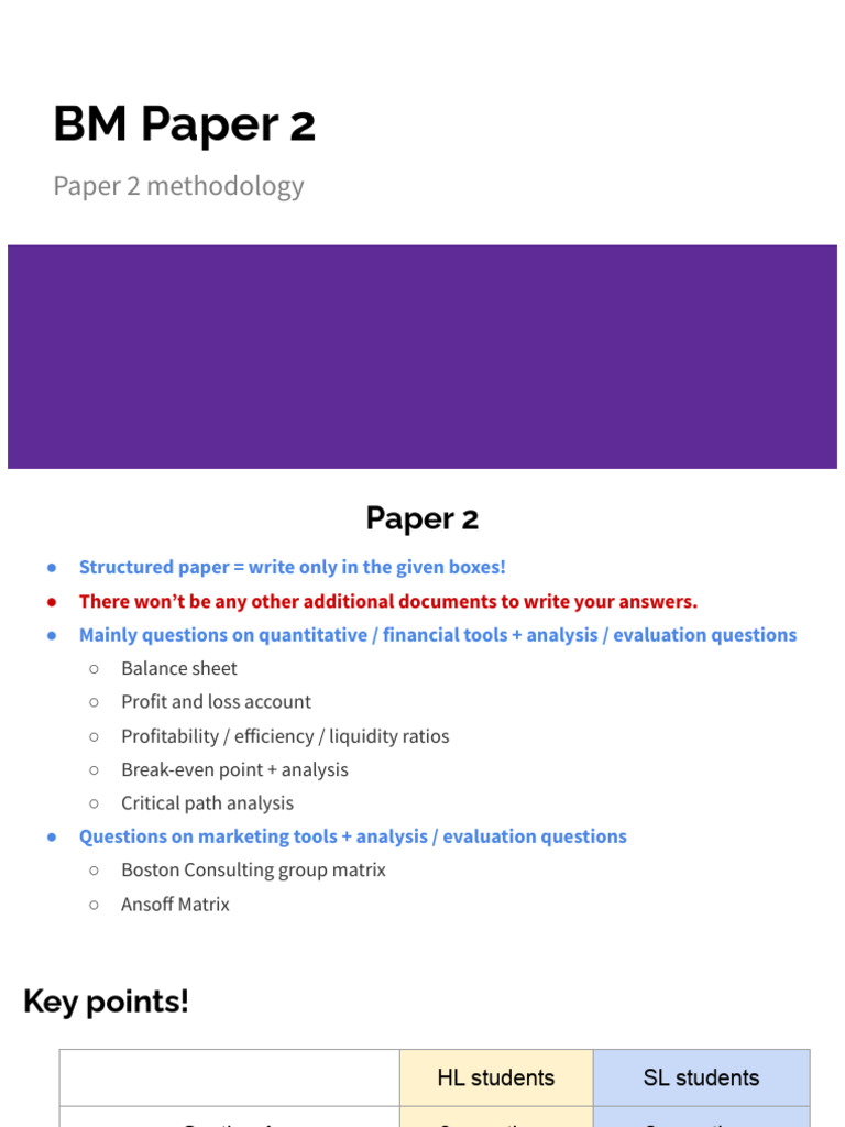 BM Paper 2 Exam Guidelines | PDF | Evaluation Methods | Methodology