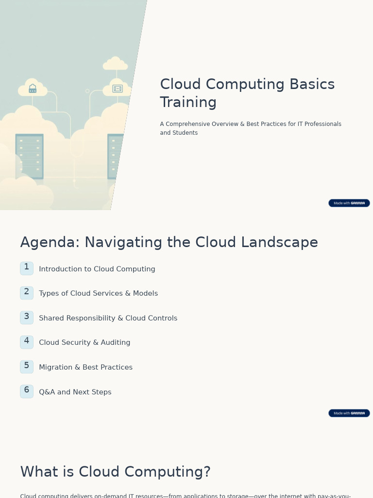 Cloud Computing Essentials for IT Pros | PDF | Cloud Computing ...