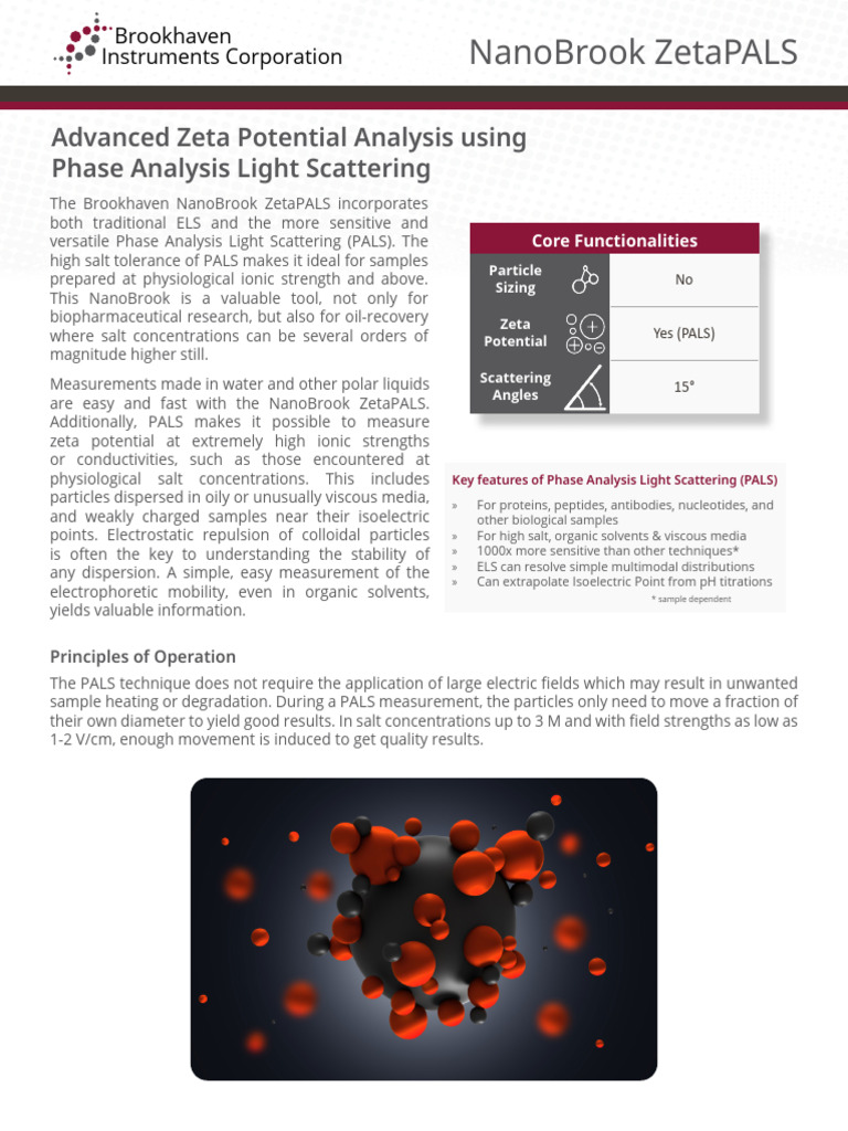 Advanced Zeta Potential Analysis with PALS | PDF | Salt (Chemistry ...