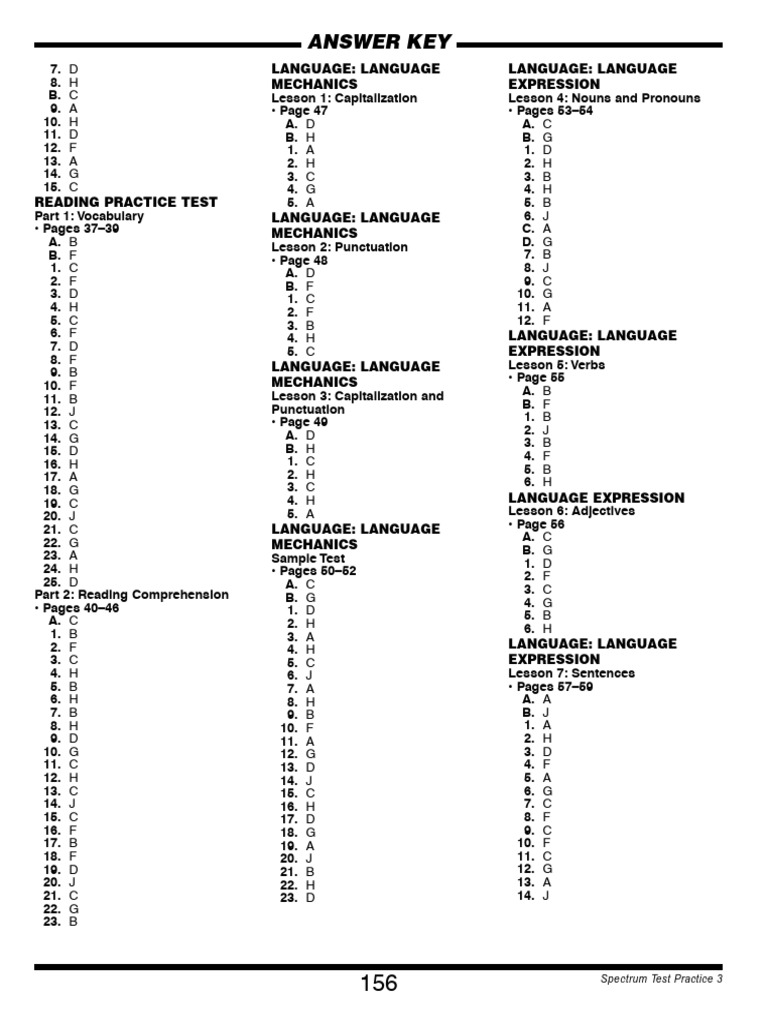 P3 La Midterm Test Answer Key Pdf Grammar Syntax