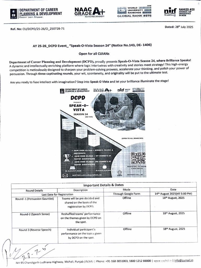 28 July DCPD Event Speak-O-Vista 24 | PDF
