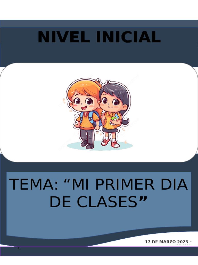 (U) 17-03-25 Inicial | PDF | Salón de clases | Aprendizaje