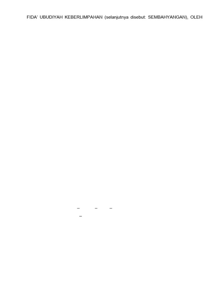 Semba Hyang An | PDF