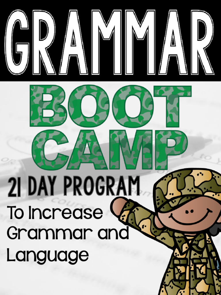 21-Day Grammar Boot Camp Guide | PDF | Verb | Syntax