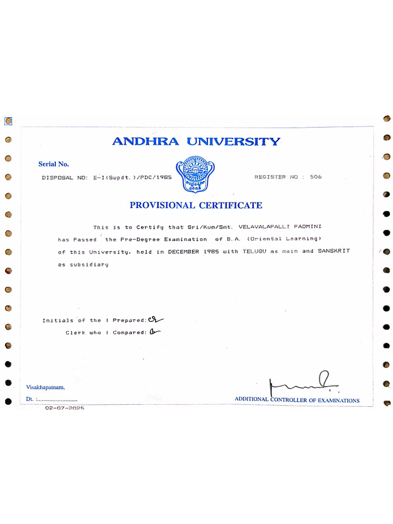 PDC Provisinal | PDF
