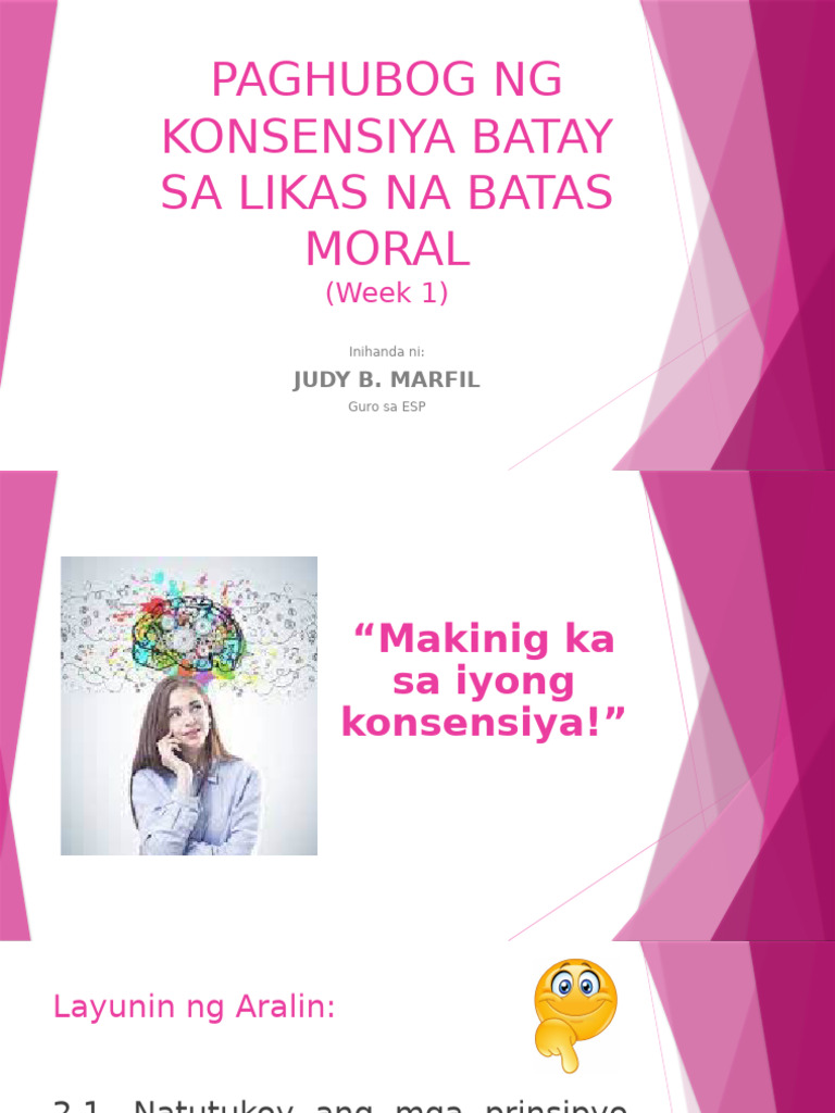 Lesson 3 Paghubog NG Konsensiya Batay Sa Likas Na Batas Moral | PDF