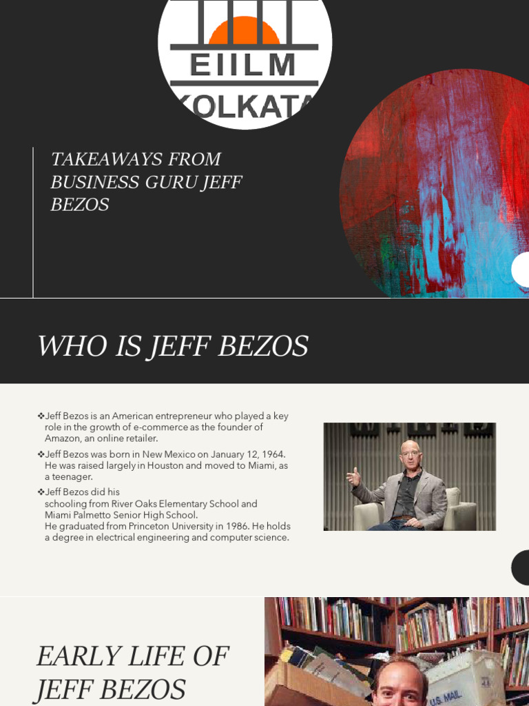 Jeff Bezos: Education and Entrepreneurial Insights | PDF