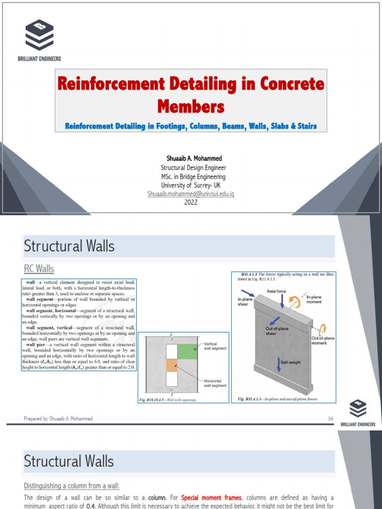 14 3 Reinforcement Detailing Structural Walls and General Rules | PDF ...