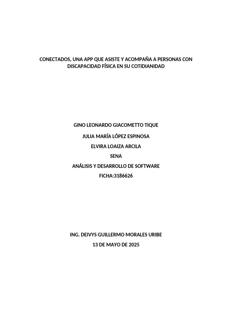 Conectados | PDF | Aplicación movil | Invalidez