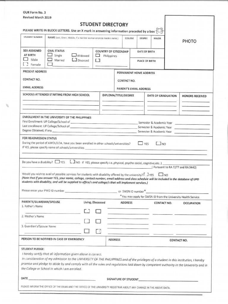 New Student Directory | PDF