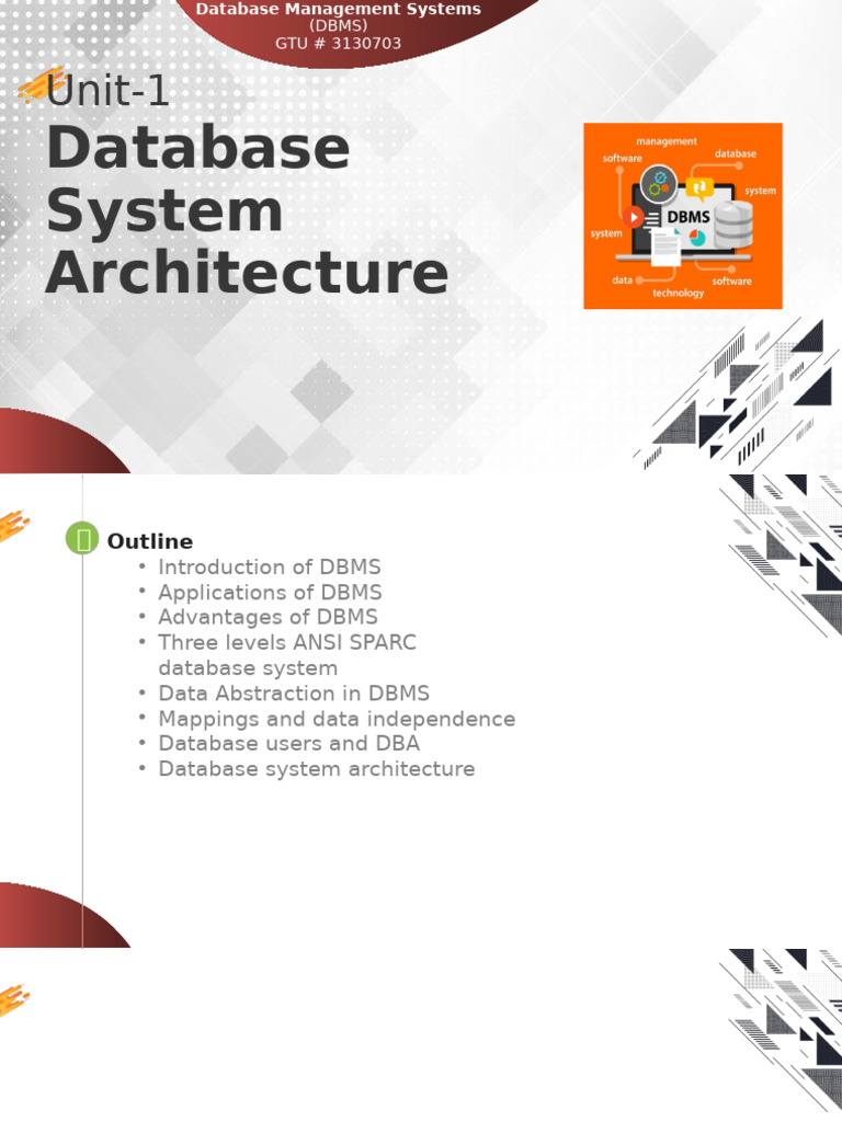 Unit-1 3130703 DBMS | PDF | Databases | Database Transaction