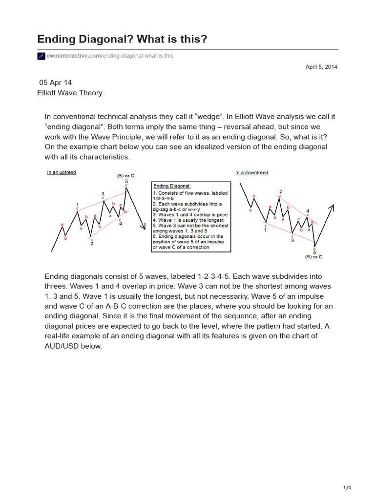 Ending Diagonal What Is This | PDF