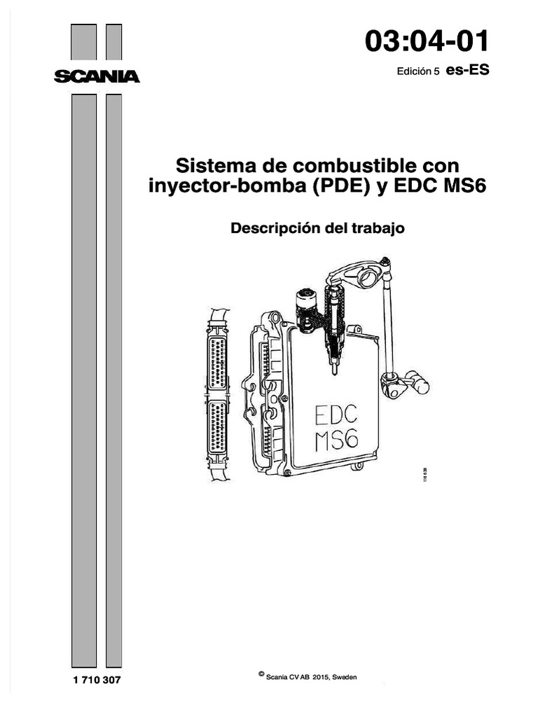 PDF Sistema de Combustible Con Inyector Bomba Pde y Edc ms6 - Compress | PDF | Turbocompresor ...