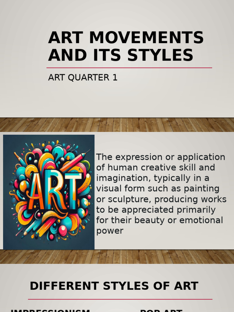 Overview of Major Art Movements | PDF | Impressionism | Expressionism