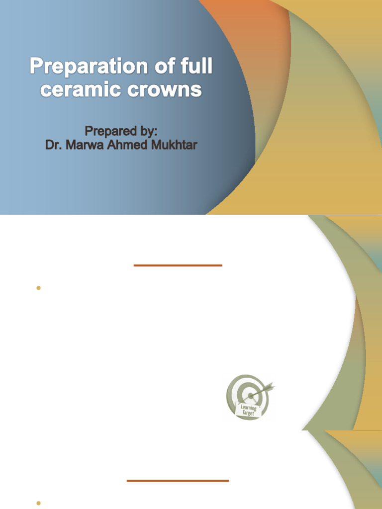 Full Ceramic Crowns | PDF | Dentistry Branches | Dentistry