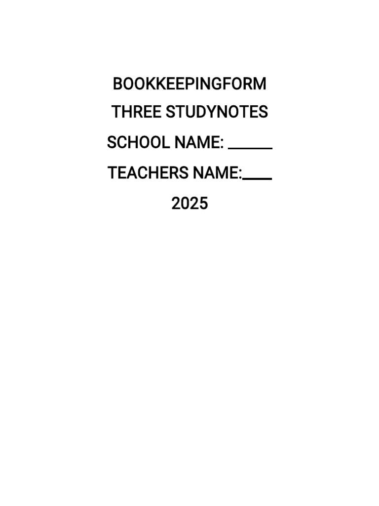 Single Entry Bookkeeping Guide | PDF | Bookkeeping | Balance Sheet