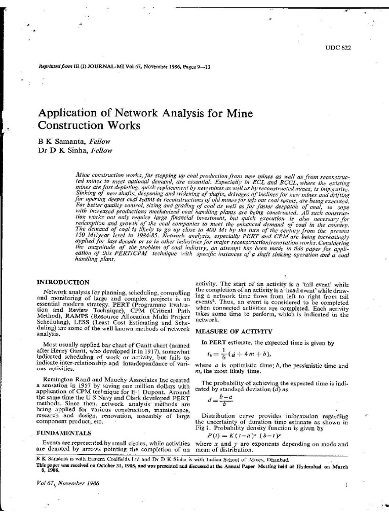 Application of Network Analysis | PDF