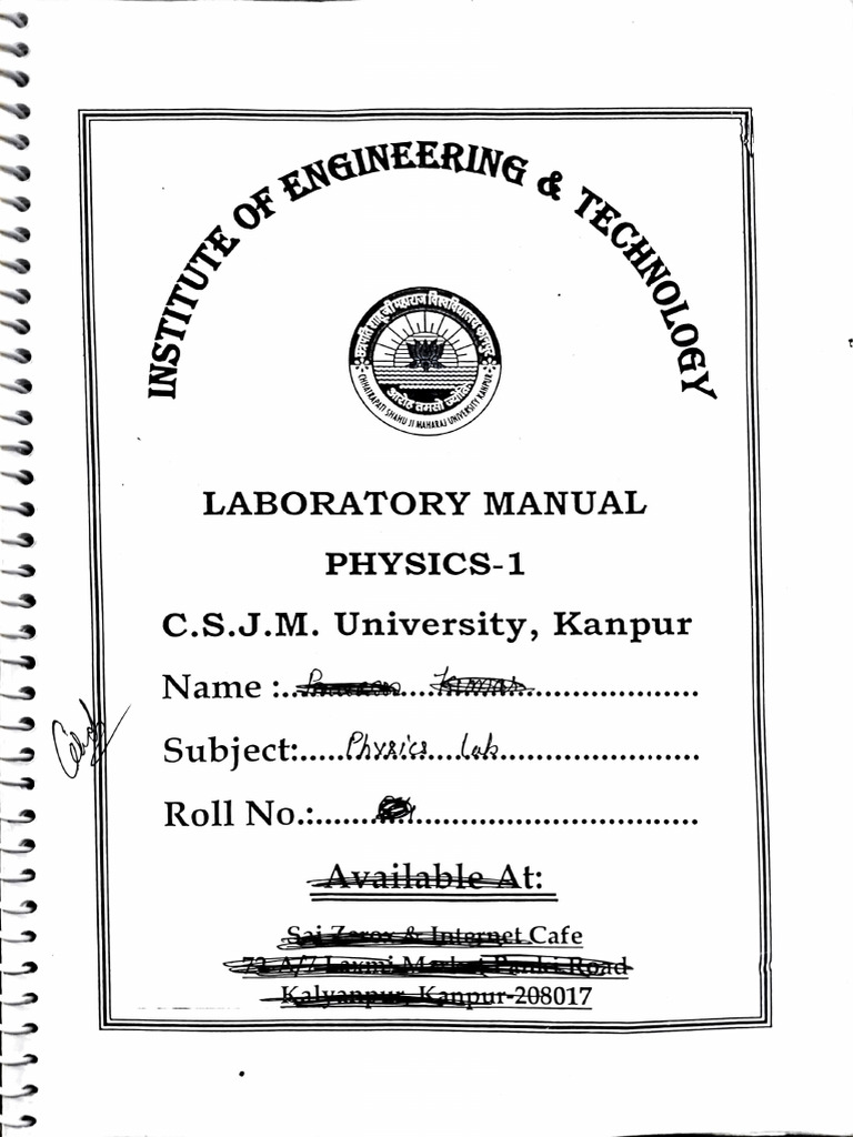 Phy Lab Manual | PDF