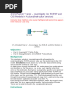 3.5.5 Packet Tracer - Investigate The TCP-IP and OSI Models in Action | PDF | Osi Model ...