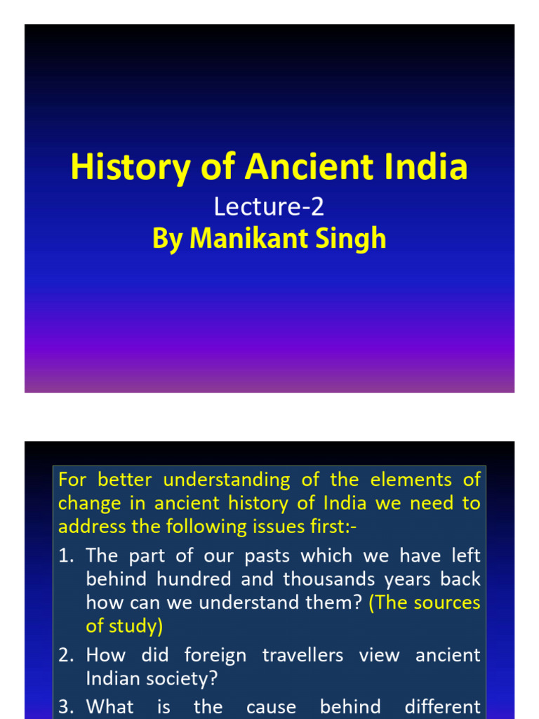 142. 002. Ancient Lecture 2 Ppt (4) | PDF | Puranas | Sutra