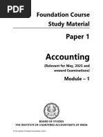 Paper-1 Principles and Practice of Accounting Module 1 - Part1 | PDF